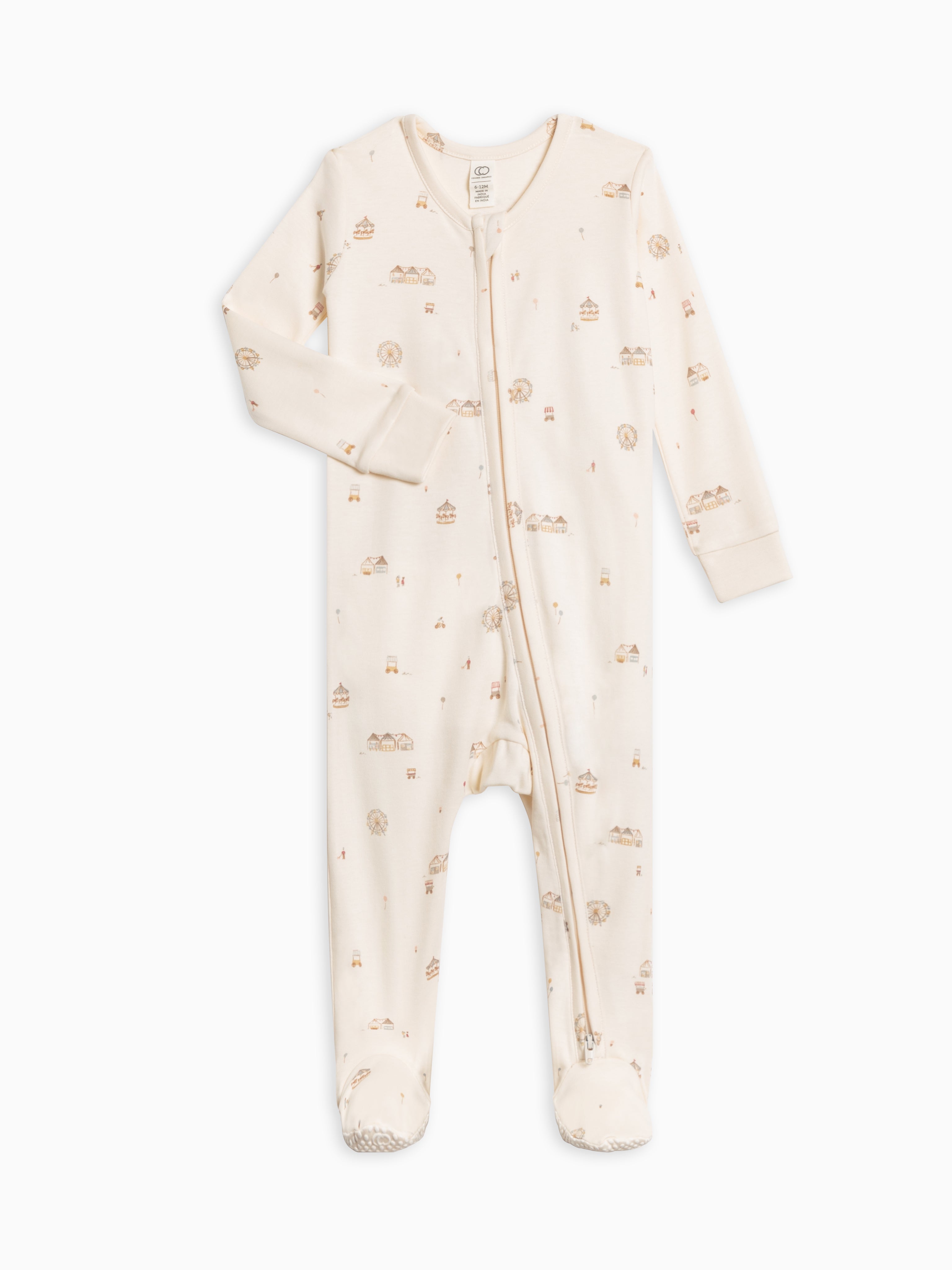 PEYTON BABY SLEEPER - COUNTY FAIR – Green & Flora